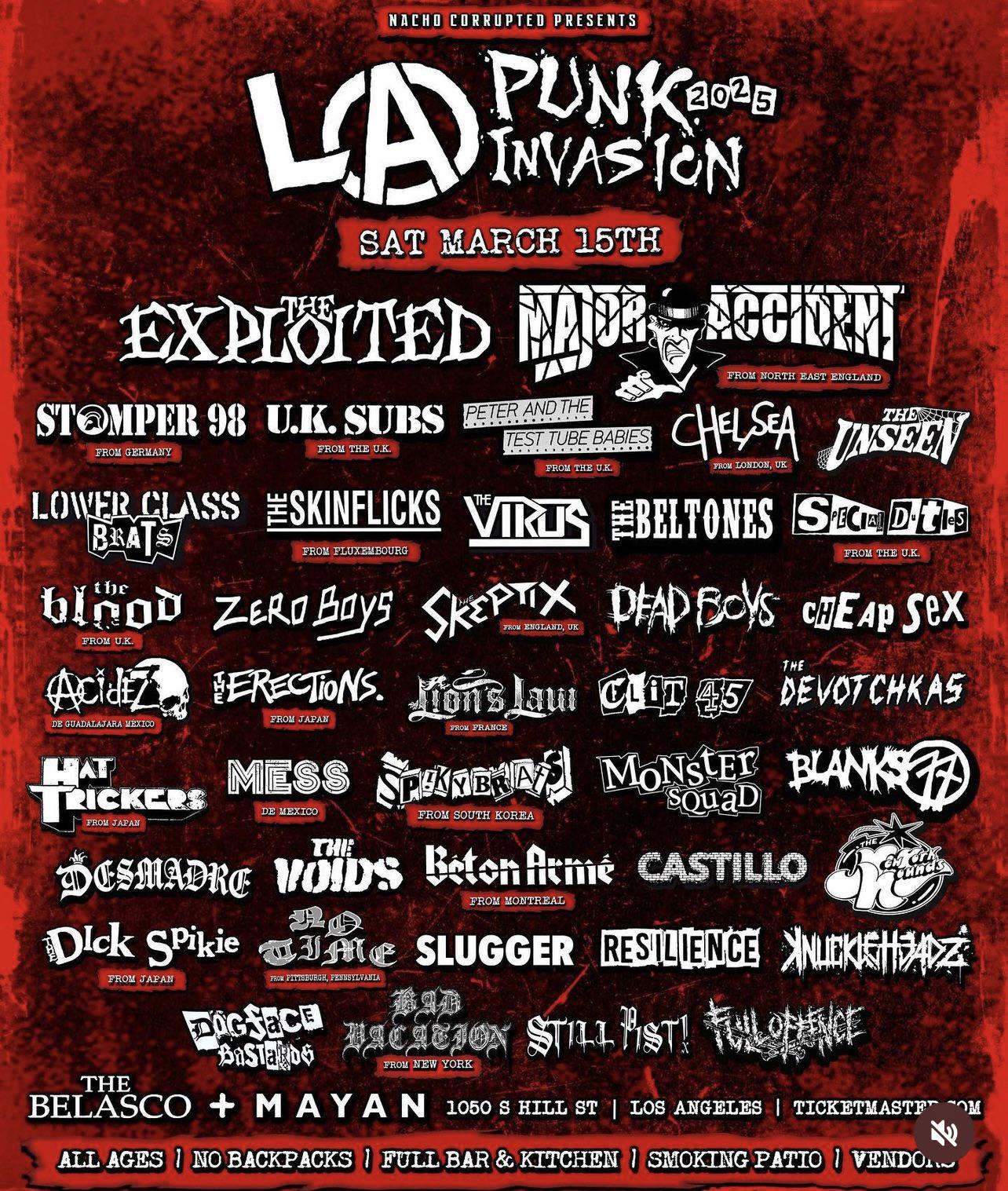LA Punk Invasion tickets on sale today!